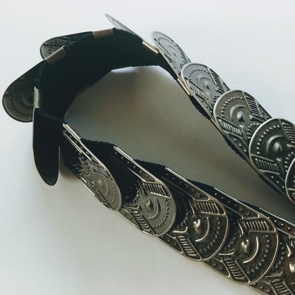 Accessories | Silver Stretch Coin Belt Tribal Aztec Gypsy Geometric ...